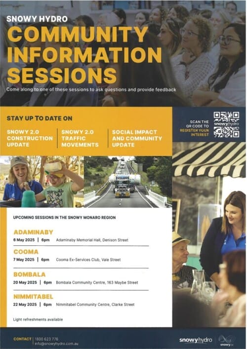 Snowy Hydro Community Information Session - Visit Cooma