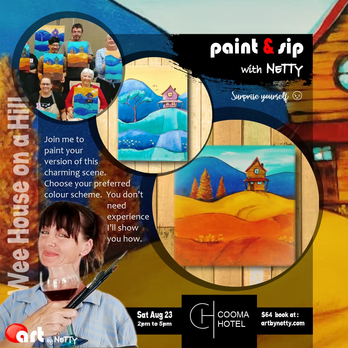 Paint and Sip with Netty @Cooma Hotel - Visit Cooma