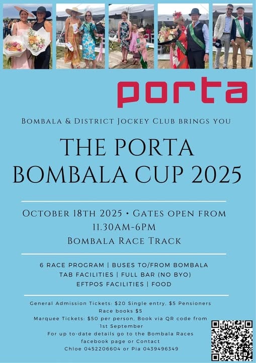 The Porta Bombala Cup 2025 @Bombala Race Track - Visit Cooma
