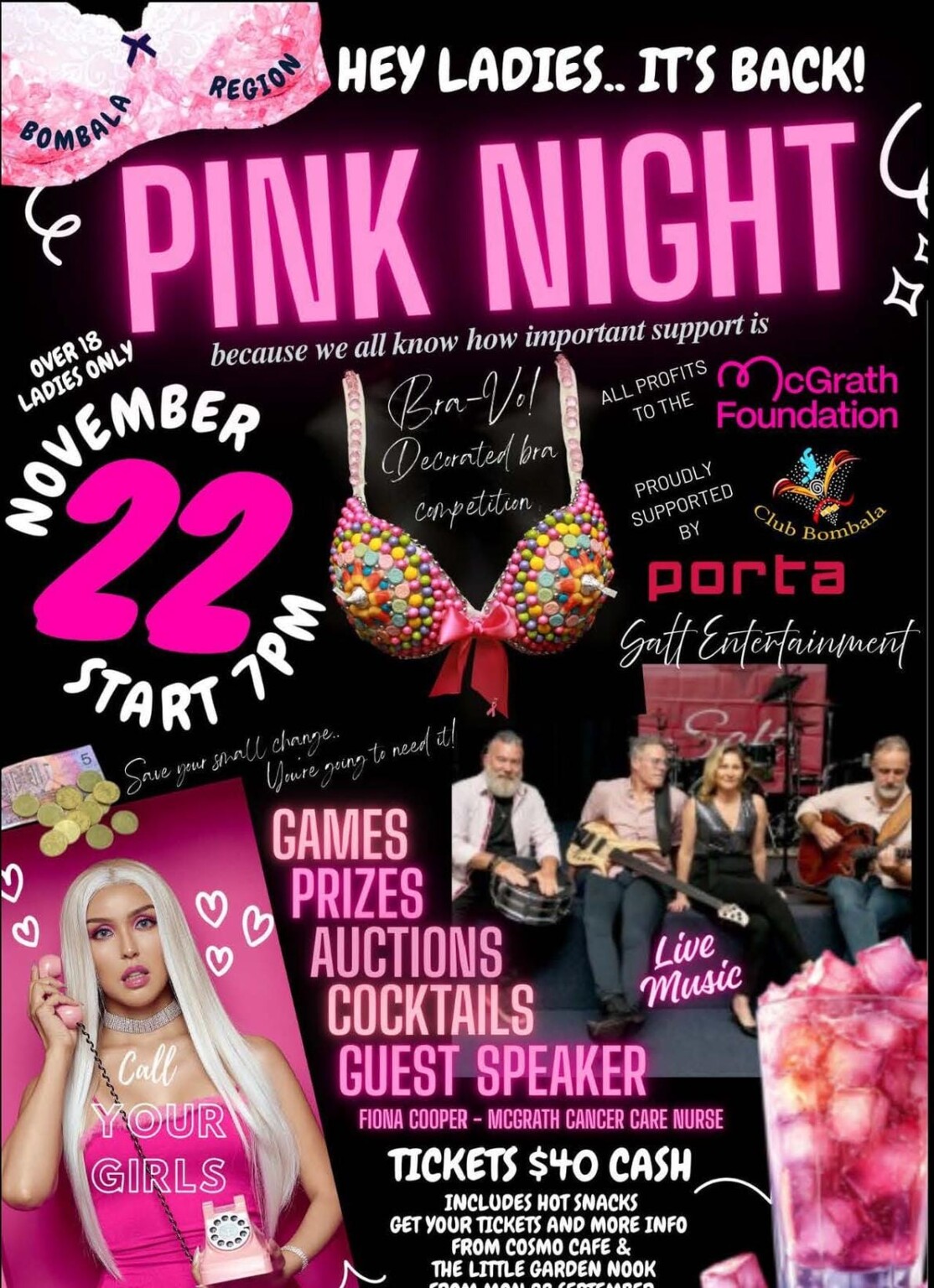 Pink Night @Club Bombala - Visit Cooma