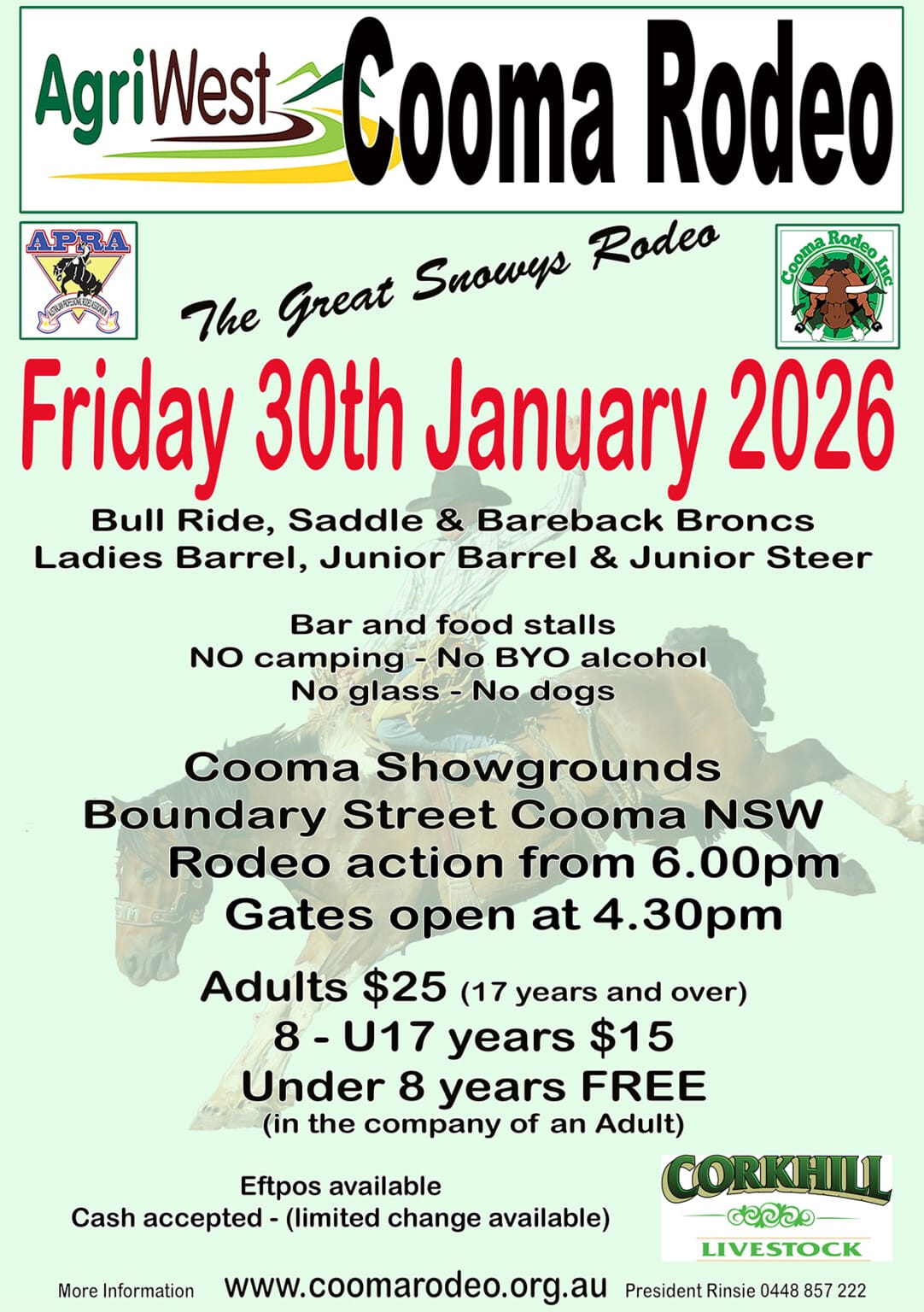 AgriWest Cooma Rodeo 2026 @Cooma Showground - Visit Cooma